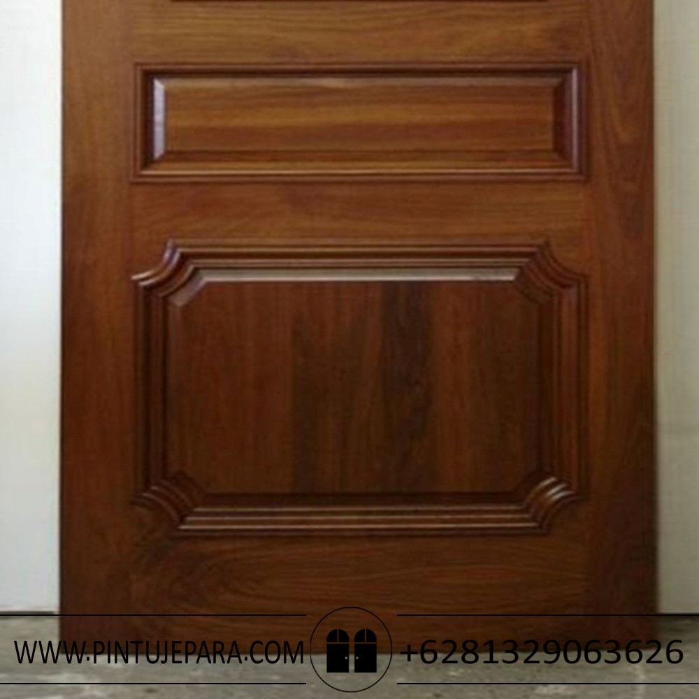 Jual Daun pintu single klasik kayu jati jepara panel PJ-114 - Pintu Jepara