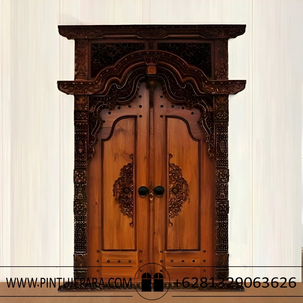 Jual Gebyok ukir jepara kayu jati kupu tarung PJ-212 - Pintu Jepara