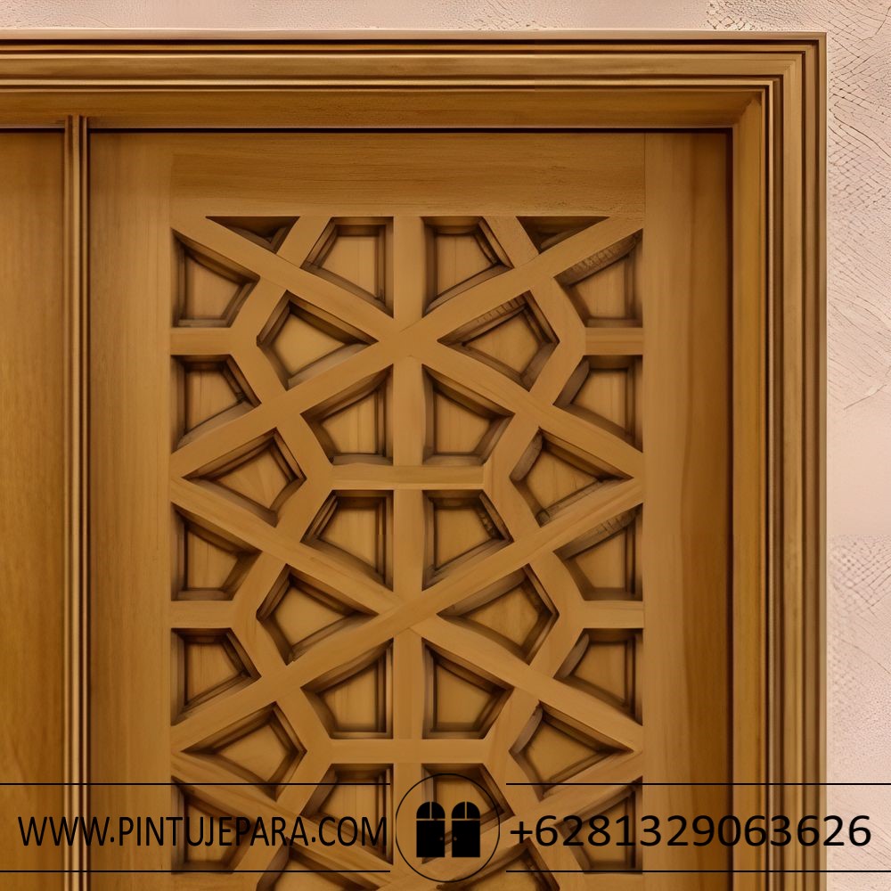 Jual Pintu jati kupu tarung panel solid arabian pattern style PJ-190 ...