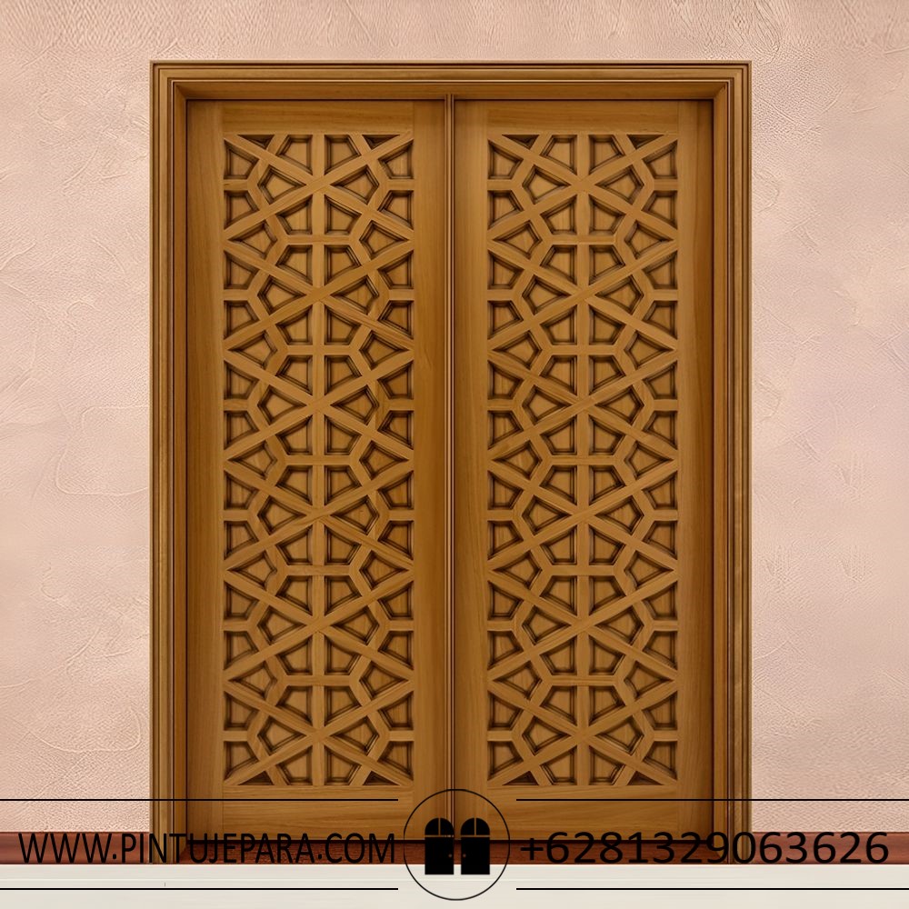 Jual Pintu jati kupu tarung panel solid arabian pattern style PJ-190 ...