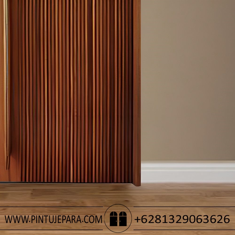 Jual Pintu jati minimalis modern 2 daun jati PJ-155 - Pintu Jepara