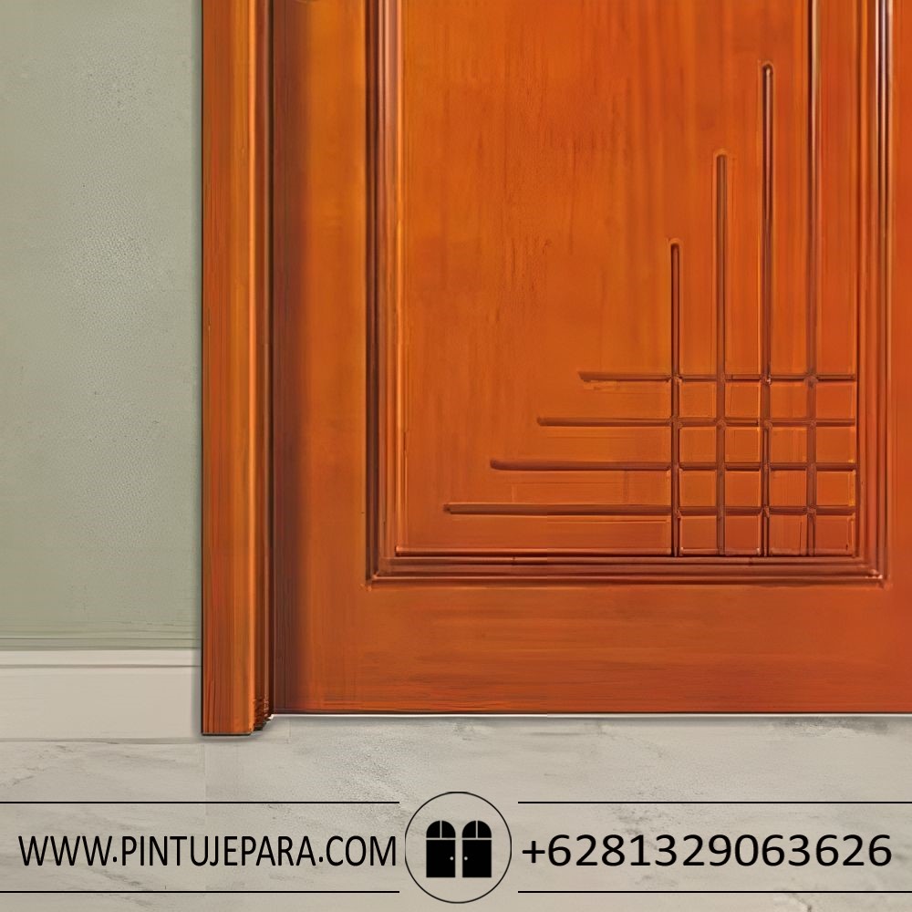 Jual Pintu jati minimalis modern daun tunggal solid PJ-174 - Pintu Jepara