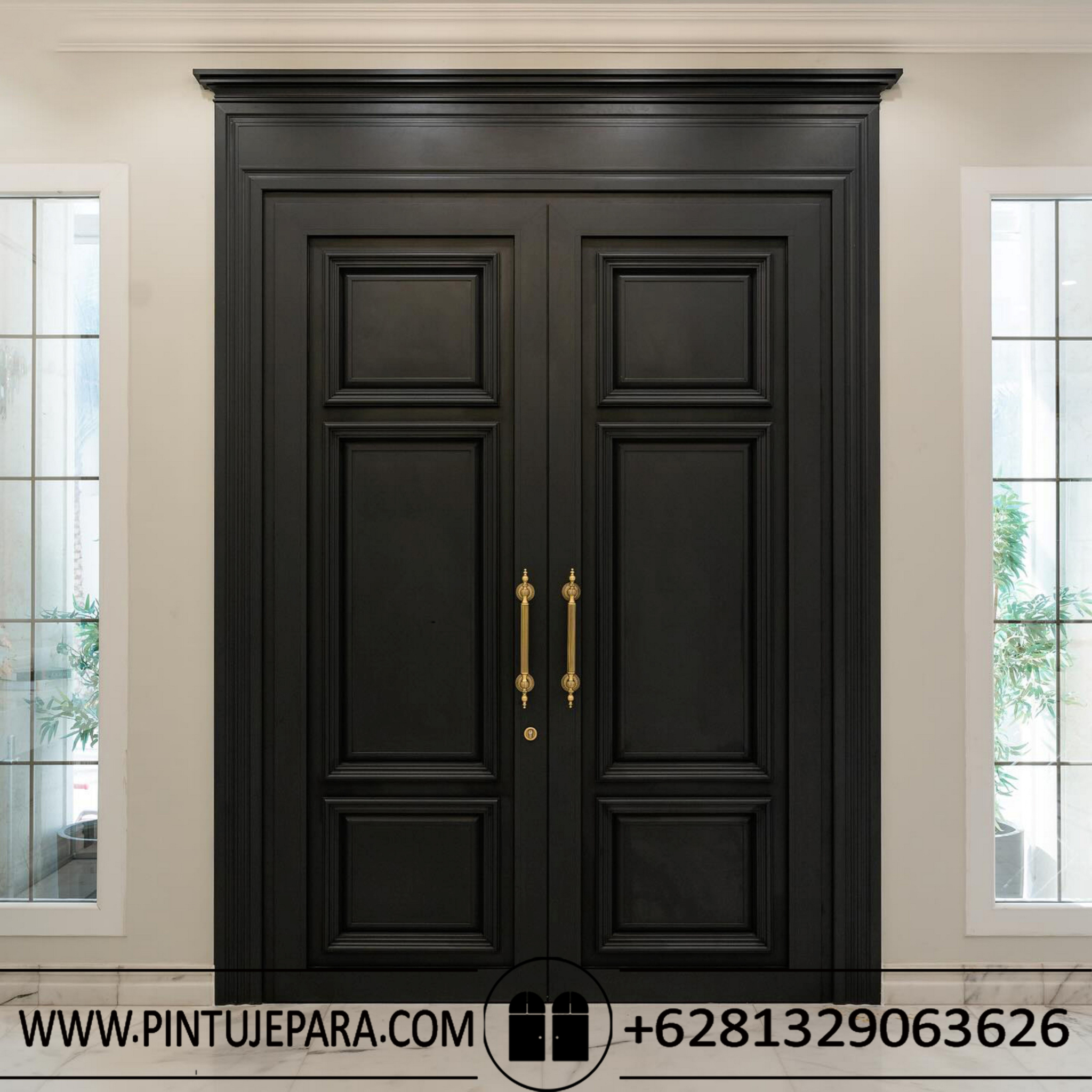 Jual pintu jakarta kayu solid jati & mahoni - Pintu Jepara